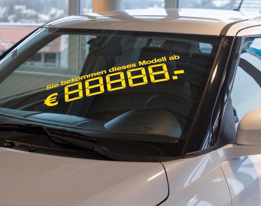 Preisziffern, Scheibenaufkleber und Fahrzeugaufkleber - HERMANN Fachversand