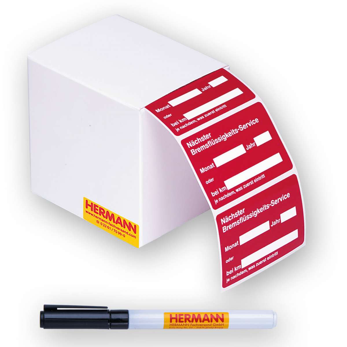 Service-Etiketten aus PVC-Folie, ohne Firmeneindruck online kaufen